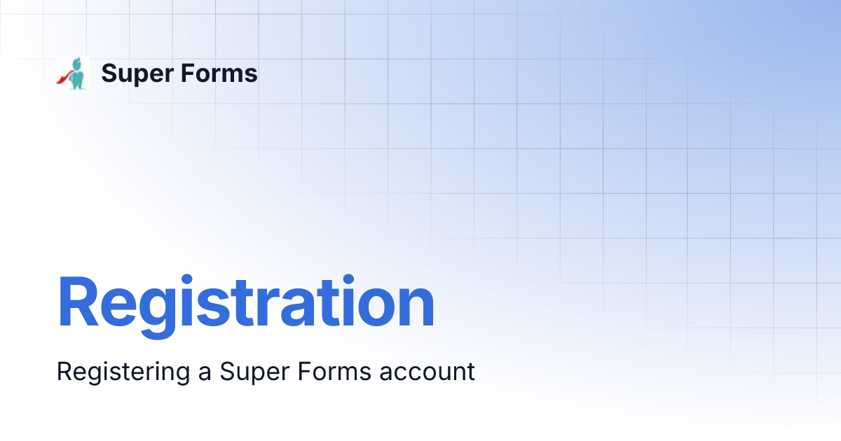 Registration | Super Forms