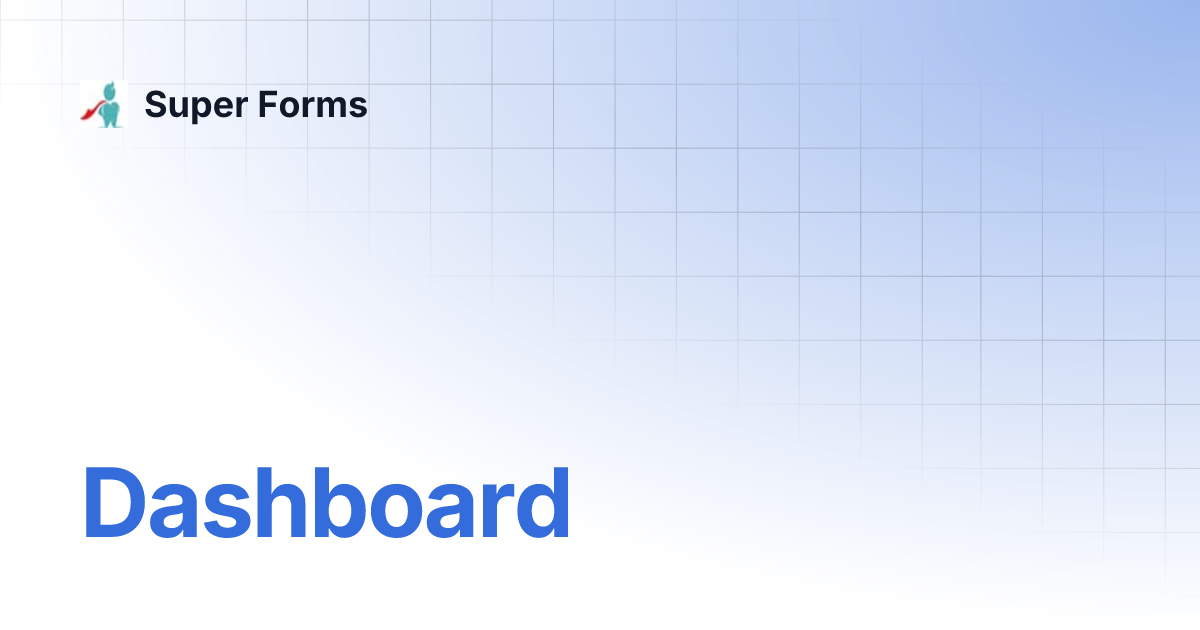 Dashboard | Super Forms
